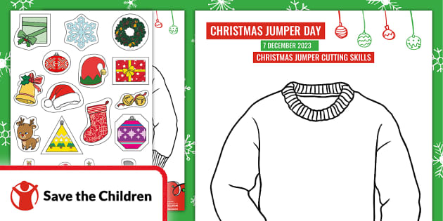 FREE! - Christmas Jumper Day Craft Kit Activity Ages 3-5