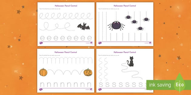 Fine Motor Skills: Halloween Pencil Control Activities