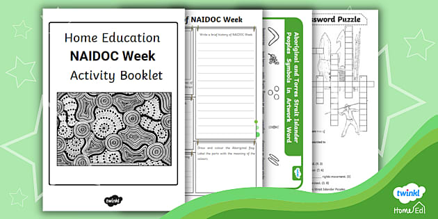 Home Ed Activity Book NAIDOC Week - Australia - Twinkl