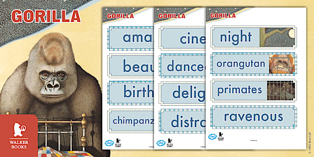FREE! - Gorilla: Word Cards (teacher made) - Twinkl