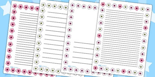 Blossom Writing Paper | Spring-themed | Printable - Twinkl