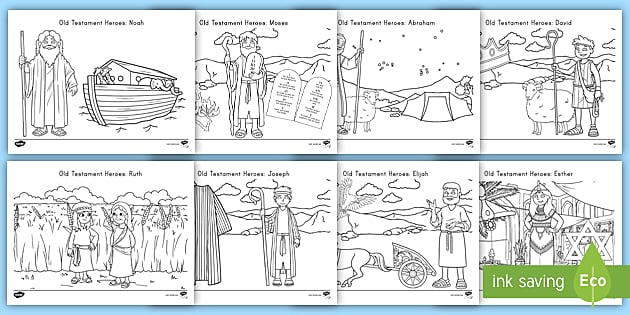 Old Testament Heroes Free Coloring Pages For Kids