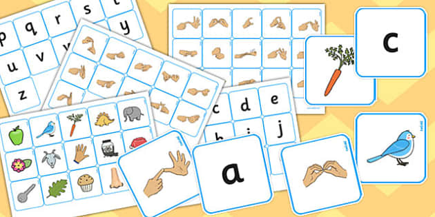 British Sign Language Alphabet Matching Pack