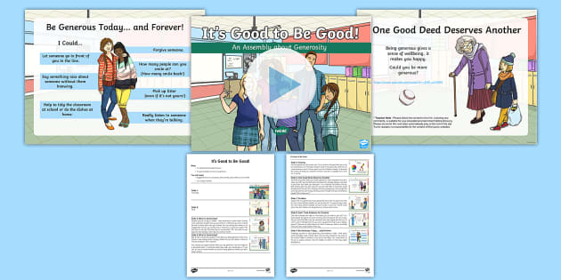KS2 Generosity Assembly Pack (teacher made) - Twinkl