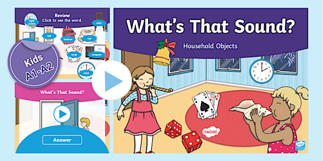 ESL What's That Sound: Household Objects - Twinkl