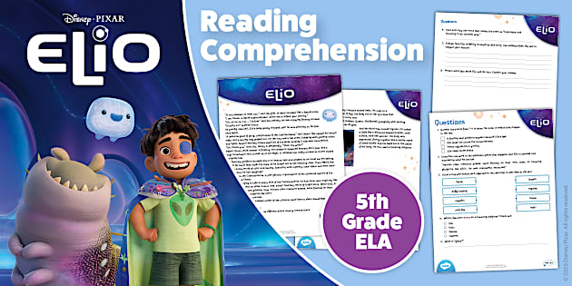Elio: Fifth Grade Reading Comprehension Worksheet - Twinkl