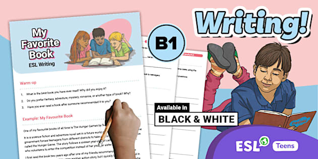 ESL Writing: My Favourite Book [Teens, B1]