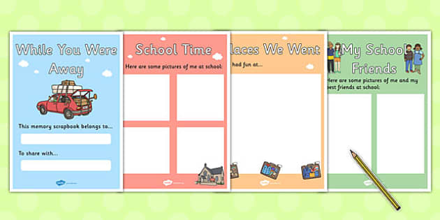 While You Were Away Memory Scrapbook (teacher made)