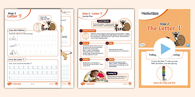 Step 2 Letter l Pack: Handwriting Practice (teacher made)