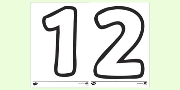 12 Colouring Page | Colouring | Colouring Sheets - Twinkl