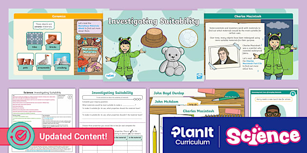 Science: Uses of Everyday Materials: Suitability: Year 2 Lesson 4