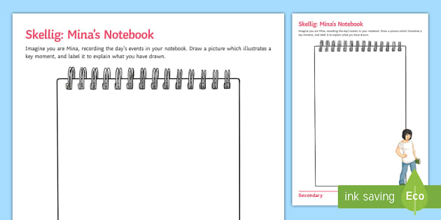 Skellig Mina's Notebook Worksheet (Teacher-Made) - Twinkl