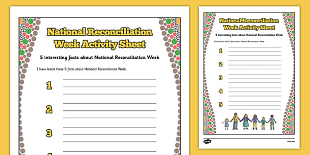 5 Facts About National Reconciliation Week Template | Twinkl