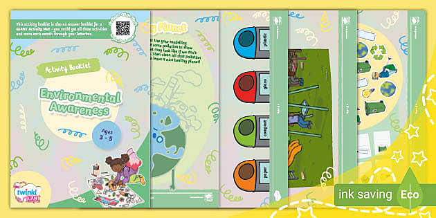 Environmental Awareness Activity Booklets for Kids - Twinkl