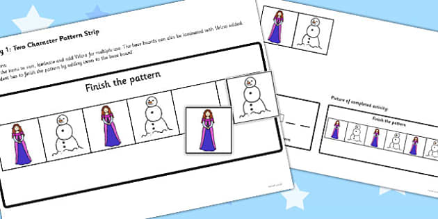 Workstation Pack: Winter Fairy Tale Pattern Activities