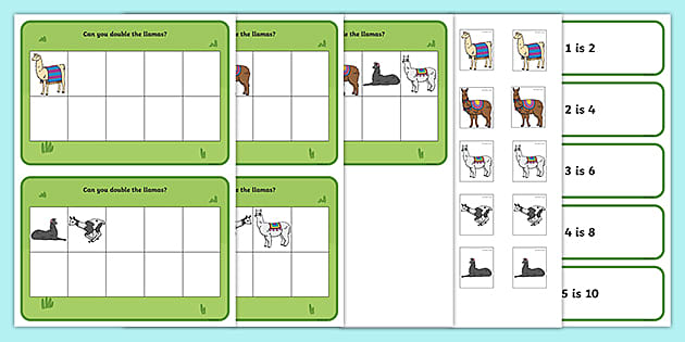 👉 Drama with the Llamas - Doubling Activity - Twinkl