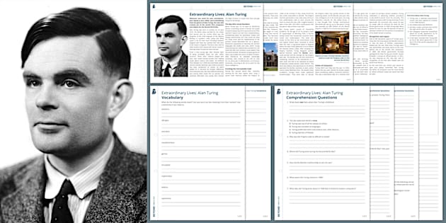 Extraordinary Lives: Alan Turing Reading Comprehension