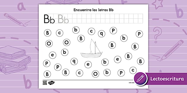 Hoja para colorear: La letra B - Twinkl