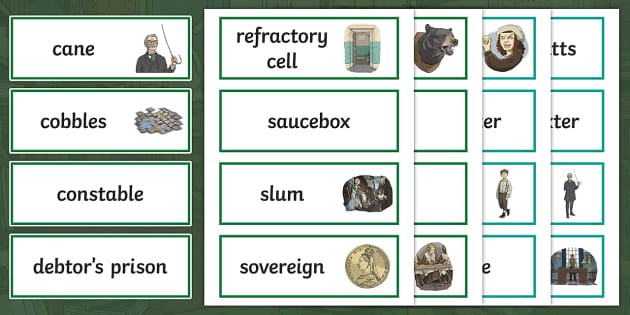 The Victorians Vocabulary Word Cards (History Hackers: Victorian Venture)