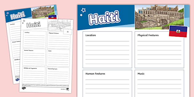 Haiti Fact File Template (creat de profesori) - Twinkl