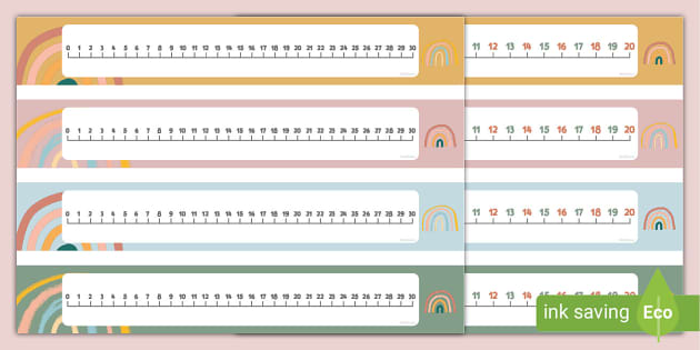 👉 Muted Rainbow Themed 0-20 Number Line (teacher made) 👉 Muted Rainbow Themed 0-20 Number Line (teacher made)