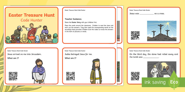 Easter Story Code Hunter (teacher made) - Twinkl
