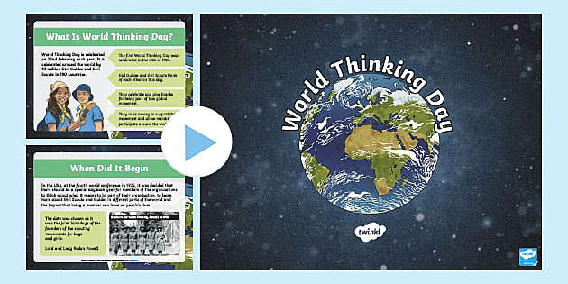 KS2 World Thinking Day Information PowerPoint (teacher made)