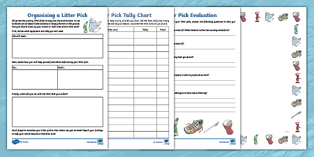Planning a Litter Pick KS2 Resource Pack