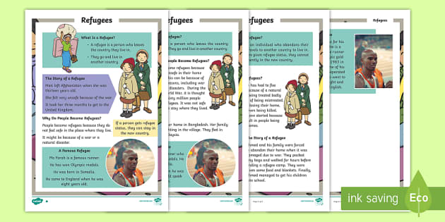 Refugees Fact File (teacher made)