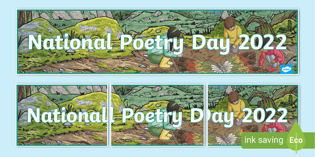 National Poetry Day 2022 The Environment Themed Display Banner