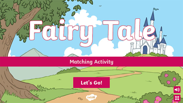 Fairy Tale Interactive Matching Activity - Twinkl