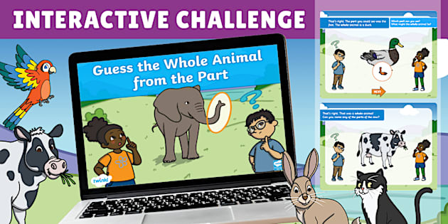 👉 Guess the Whole Animal from the Part PowerPoint | Twinkl