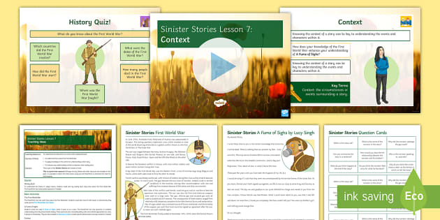 Sinister Stories Lesson 7: Context (teacher made) - Twinkl