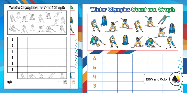 Winter Olympics Count And Graph Resource For Kids | Twinkl