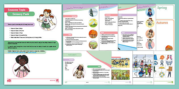 Seasons Topic Sensory Pack (teacher made) - Twinkl