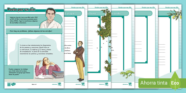 Ficha de actividad: Poeta por un día - Federico García Lorca