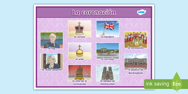 👉 Coronation Word Mat: Spanish (teacher made) - Twinkl