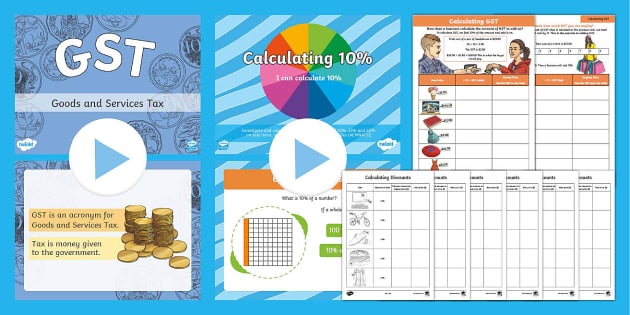 Calculating GST Resource Pack Year 6 Financial Mathematics