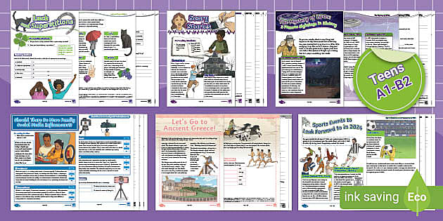 ESL October Teens Reading Pack (teacher made) - Twinkl