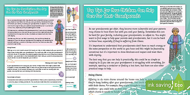 Top Tips for How Children Can Help Care For Grandparents