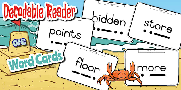 FP Phonics - ore Decodable Readers - Word Cards - The Box of Ore