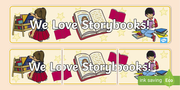 👉 We Love Storybooks Storytelling Week Display Banner
