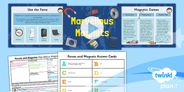 Science: Forces and Magnets: Marvellous Magnets Year 3 Lesson Pack 6