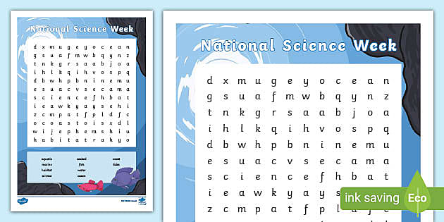FREE! - National Science Week 2020 Word Search