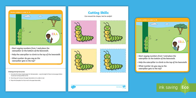 EYFS Maths Counting Challenge: Climb the Beanstalk Reciting Numbers