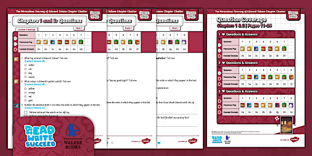 FREE! - The Miraculous Journey of Edward Tulane Chapter Chatter ...