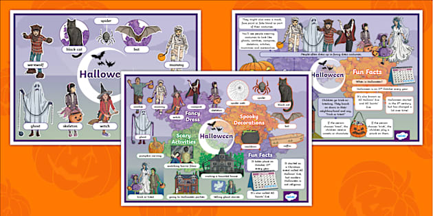 Halloween Differentiated Concept Maps for Learners of EAL