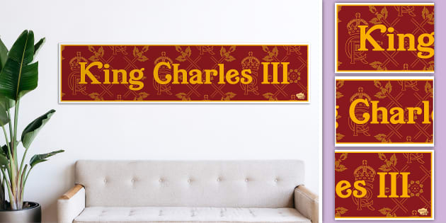 King Charles III Celebration Banner | Twinkl Party - Twinkl