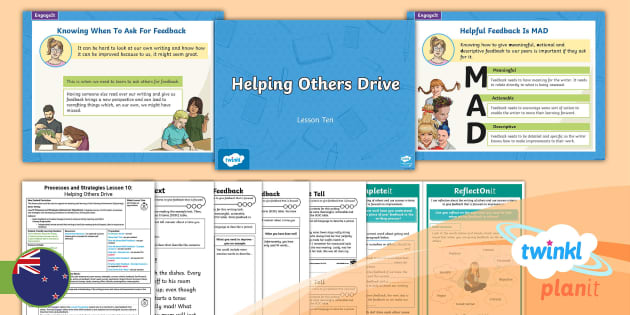 Level 3 Writing: MAD Feedback Helping Others Drive - Twinkl