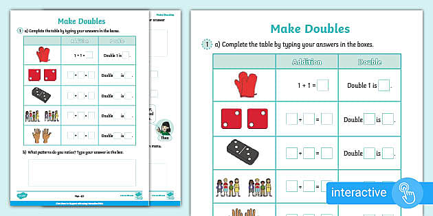 👉 Digital PDF Y2 White Rose Maths: Make Doubles (Y1 Revision)
